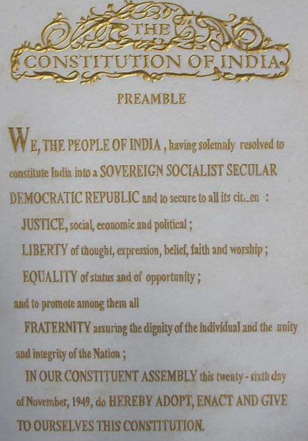 Preamble of Indian Constitution Amendment - IAS Current Affairs